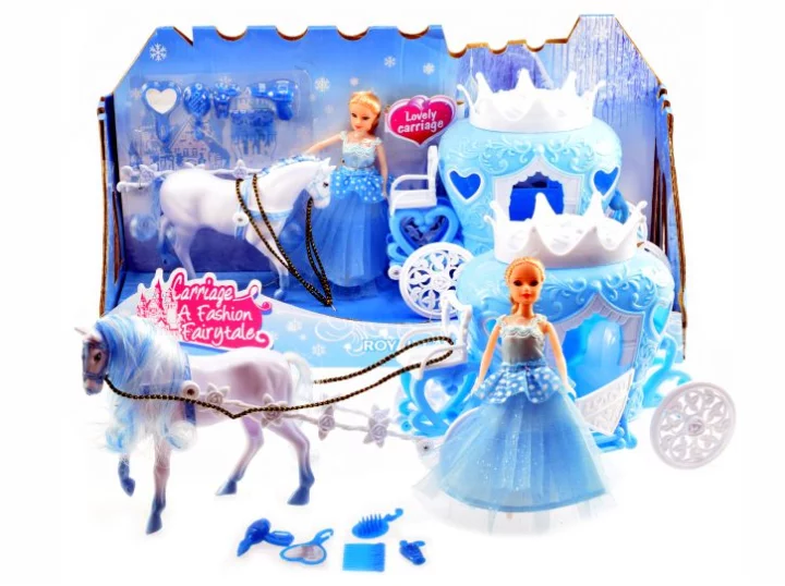 Lutka s kočijom i priborom ledena princeza | Bima Hrvatska