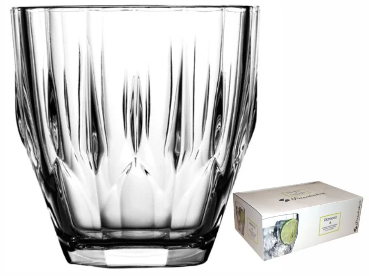 Čaše staklene 6/1 diamond 27,5 CL