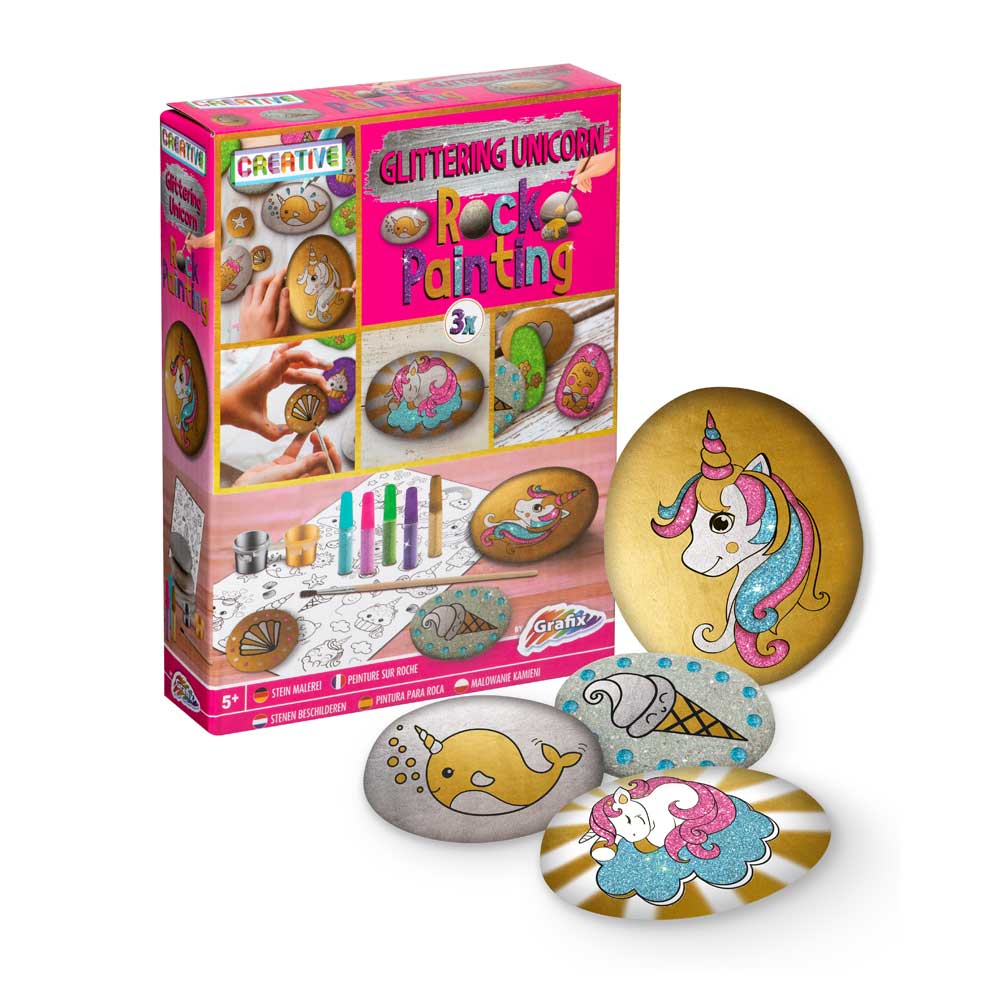 Set za barvanje kamnov samorog | Tukaj najdete vse za otroke