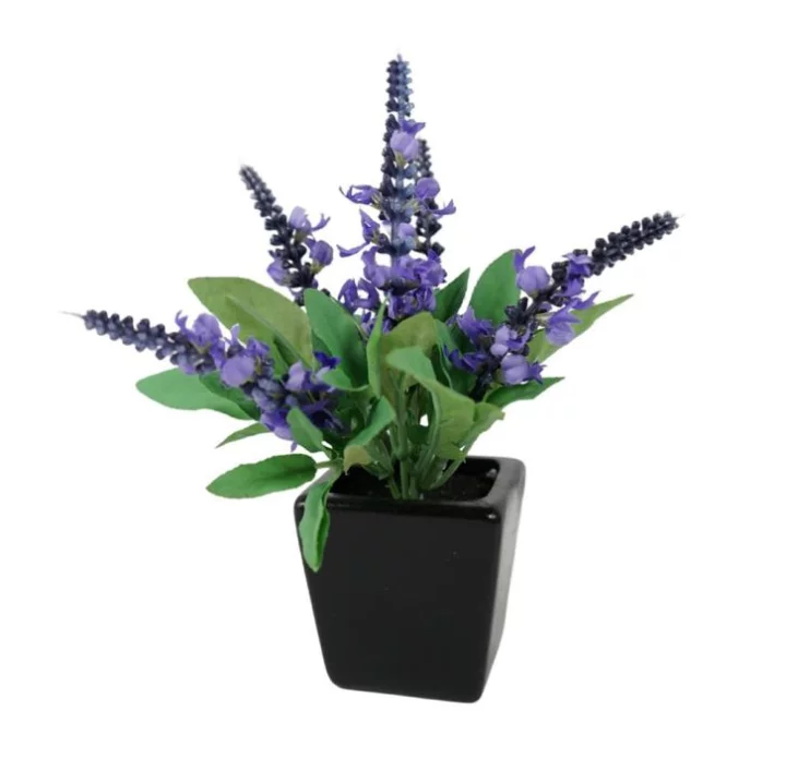 Umjetno lavanda cvijeće u teglici 20 cm