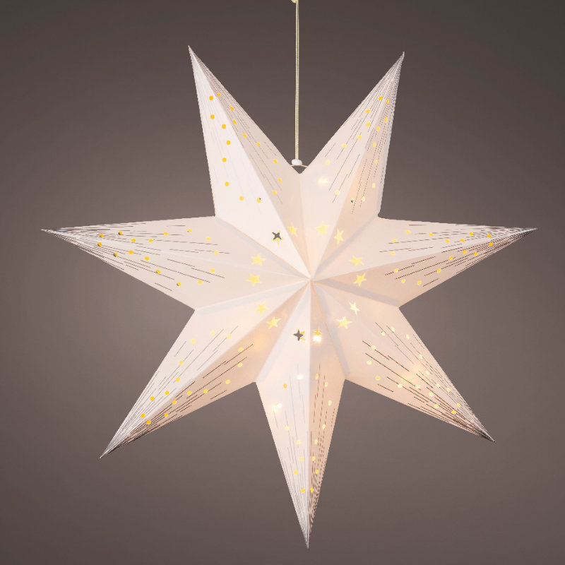 Dekoracija božična zvezda z led lučkami | S 10/1 na baterije
