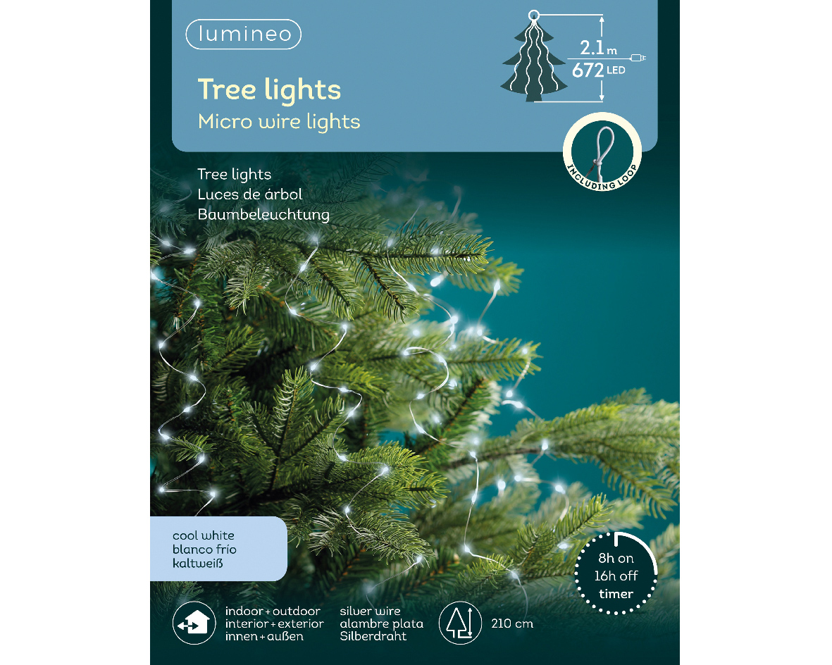 Micro led lampice 672/1 - hladno bijele vanjske 210 cm