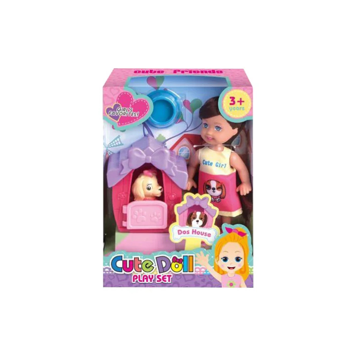 Lutka s ljubimcem i priborom 11,5 cm