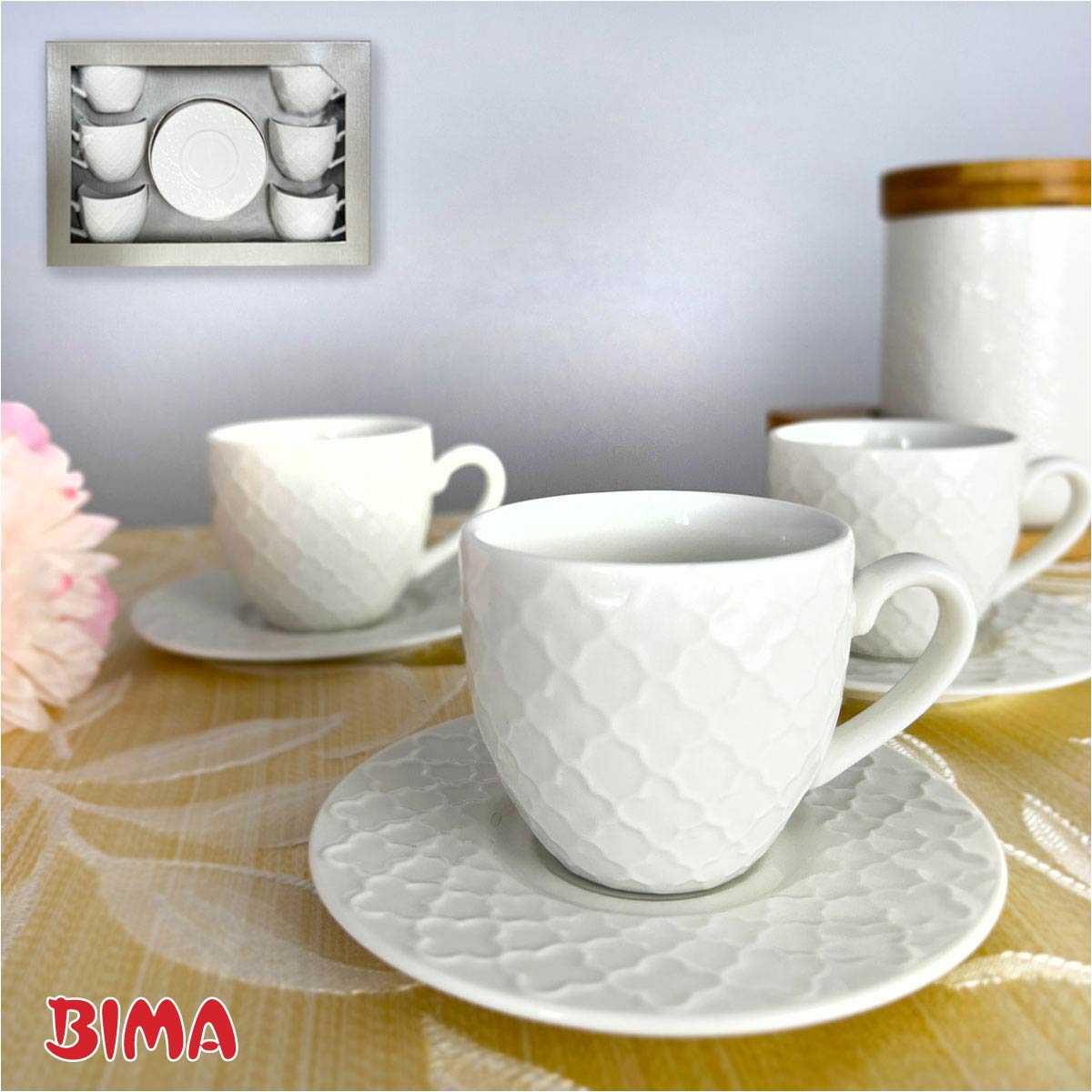 Espresso šalice porculanske s tanjurićima 90 ML