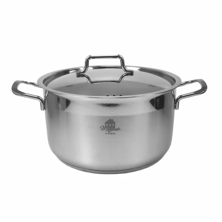 Posuda za kuhanje s poklopcem i drškama- inox - 22 cm 4 L