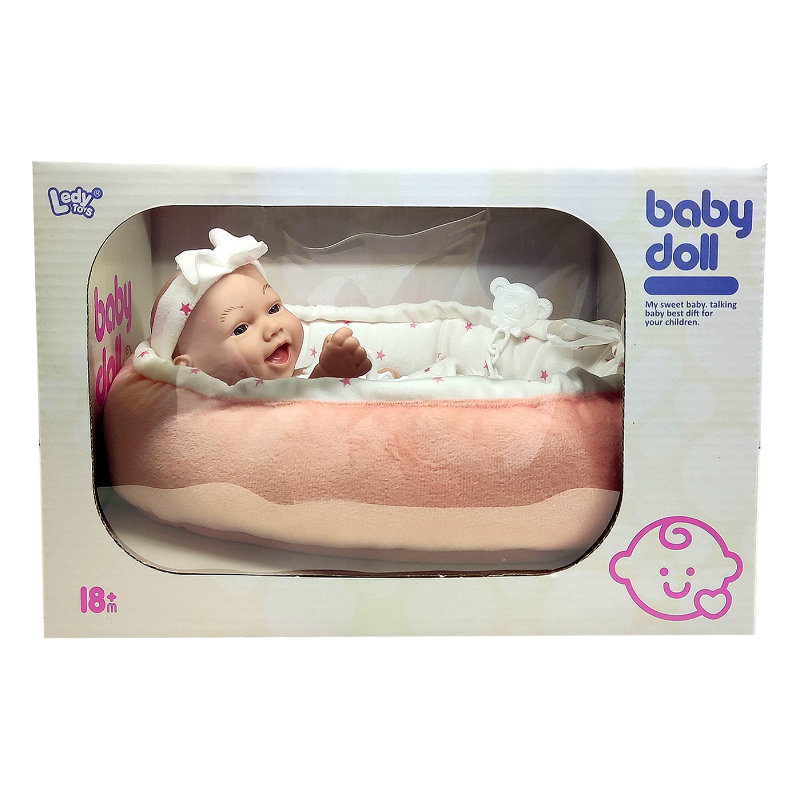 Lutka dojenče s ležaljkom i dudom