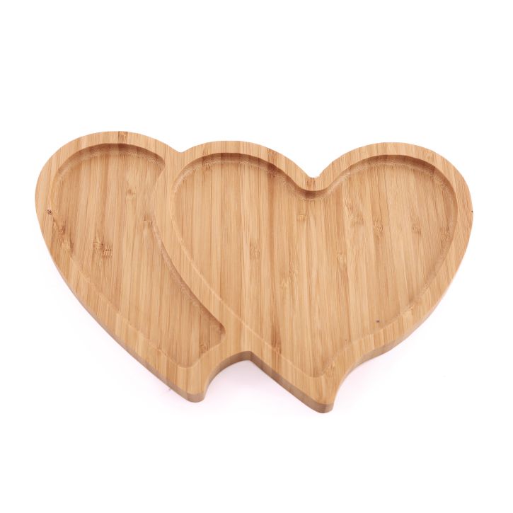 Tacna dva srca bambus - 28x19cm