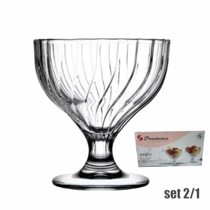 ZDJELICE BOUQUET ZA SLADOLED STAKLENE 2/1 240 mL