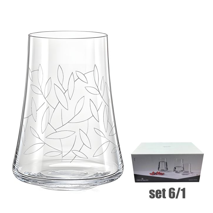 ČAŠE KRISTALIN XTRA VODA 6/1 440 ML - DEKORIRANE