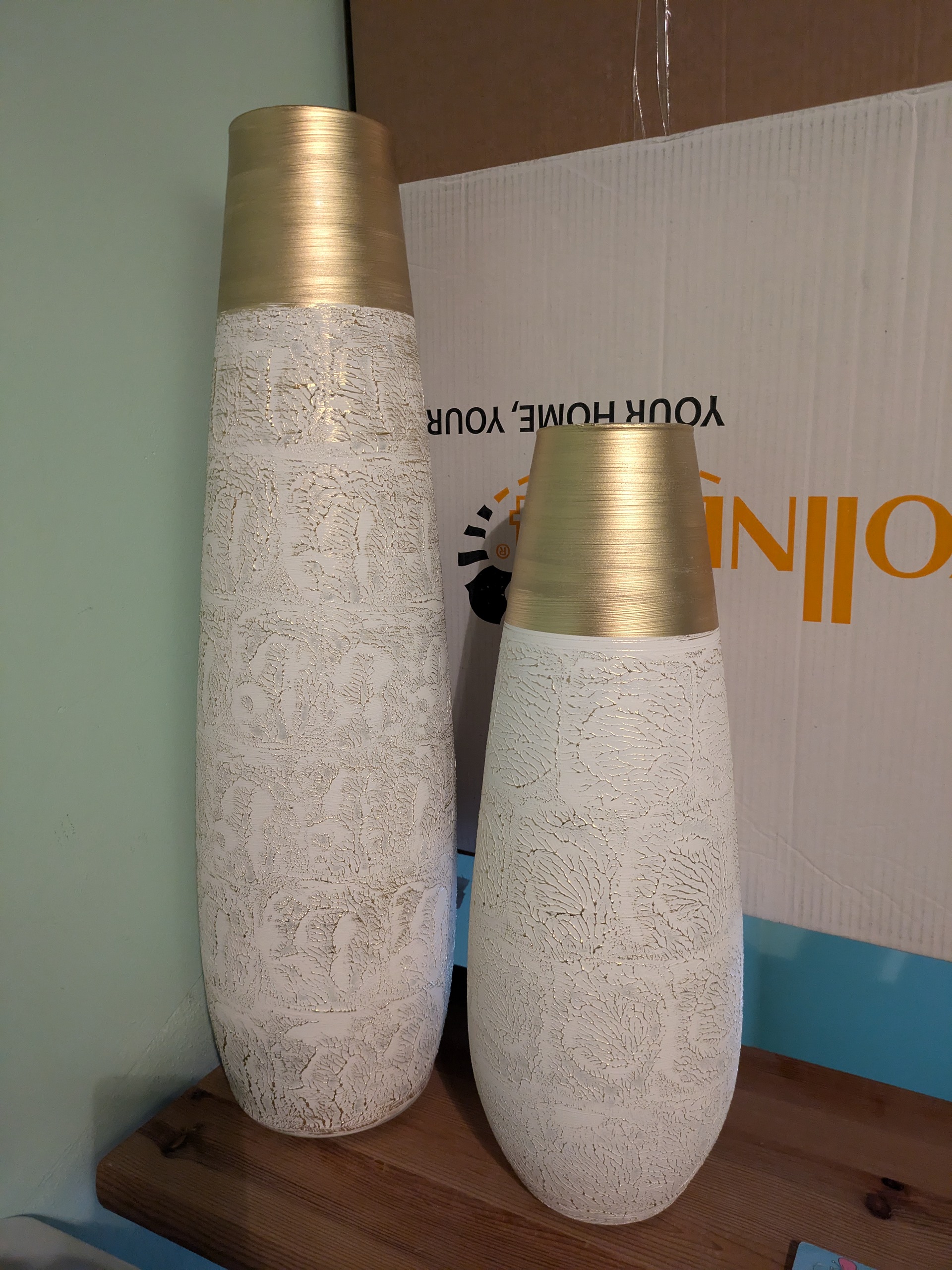 Visoka vaza za cvijeće - dekorirana stone-fiorenza