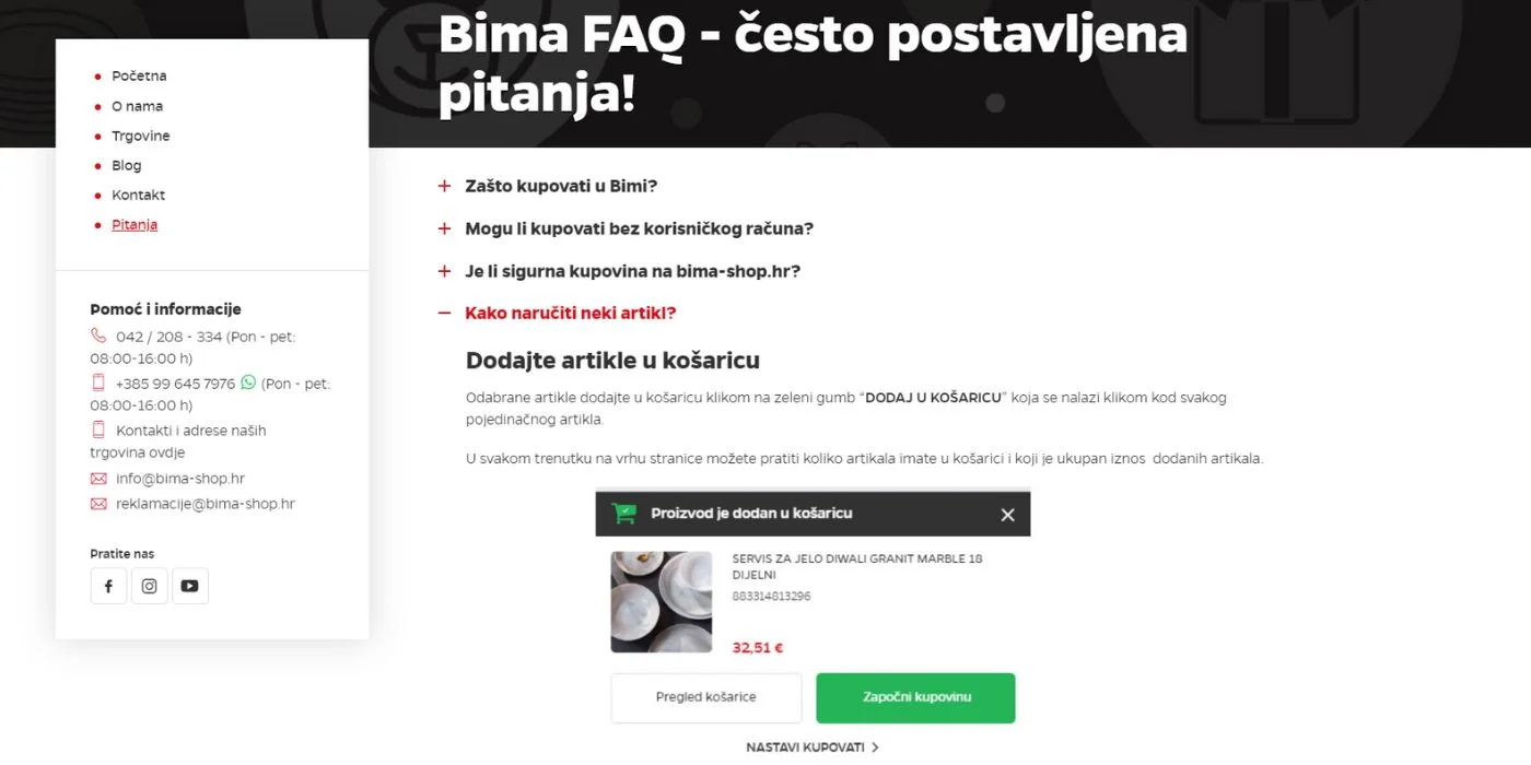 Kako naručiti na Bima shopu? Pratite jednostavne upute.